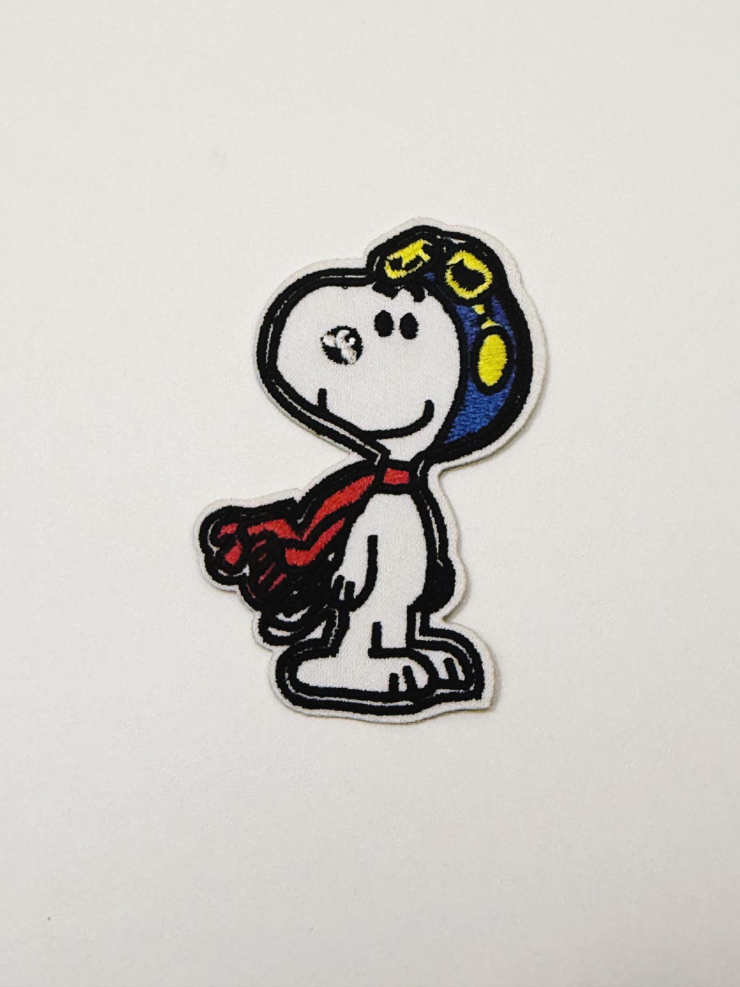 Snoopy Flying Ace Patch Peanuts Cartoon Embroidered Iron on Patch Red ...