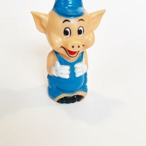 Vintage Walt Disney's Three Little Pigs Blue Pig Plastic Toy - Etsy
