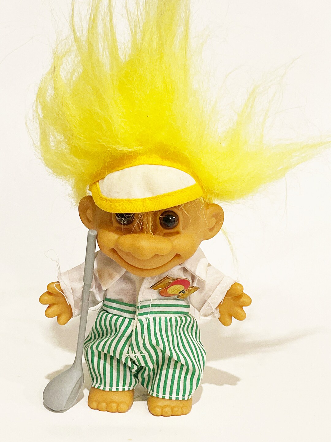 Vintage Golf Troll Golfer Troll Golfing Troll 5" Russ Doll Yellow Hair ...