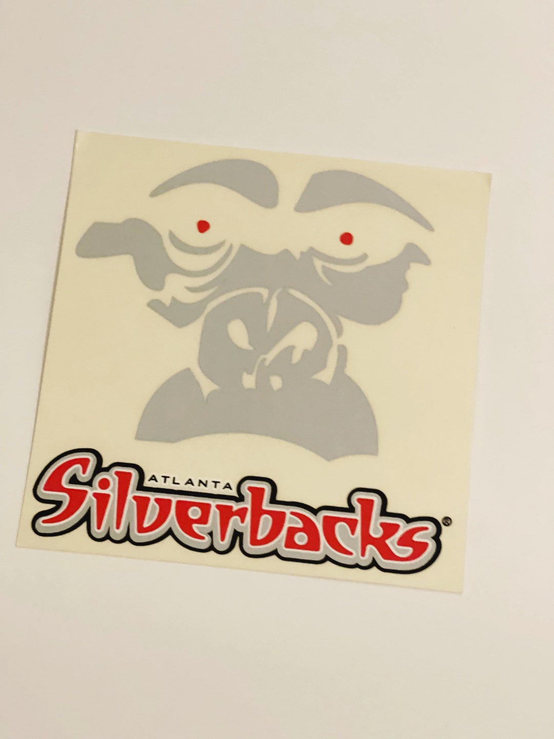 Vintage Atlanta Silverbacks Decal Sticker Retro Stickers Soccer Team ...