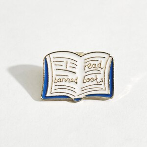 Book Enamel Pin Spell Book Pin Book Lovers Pin Book Club Pin Small ...