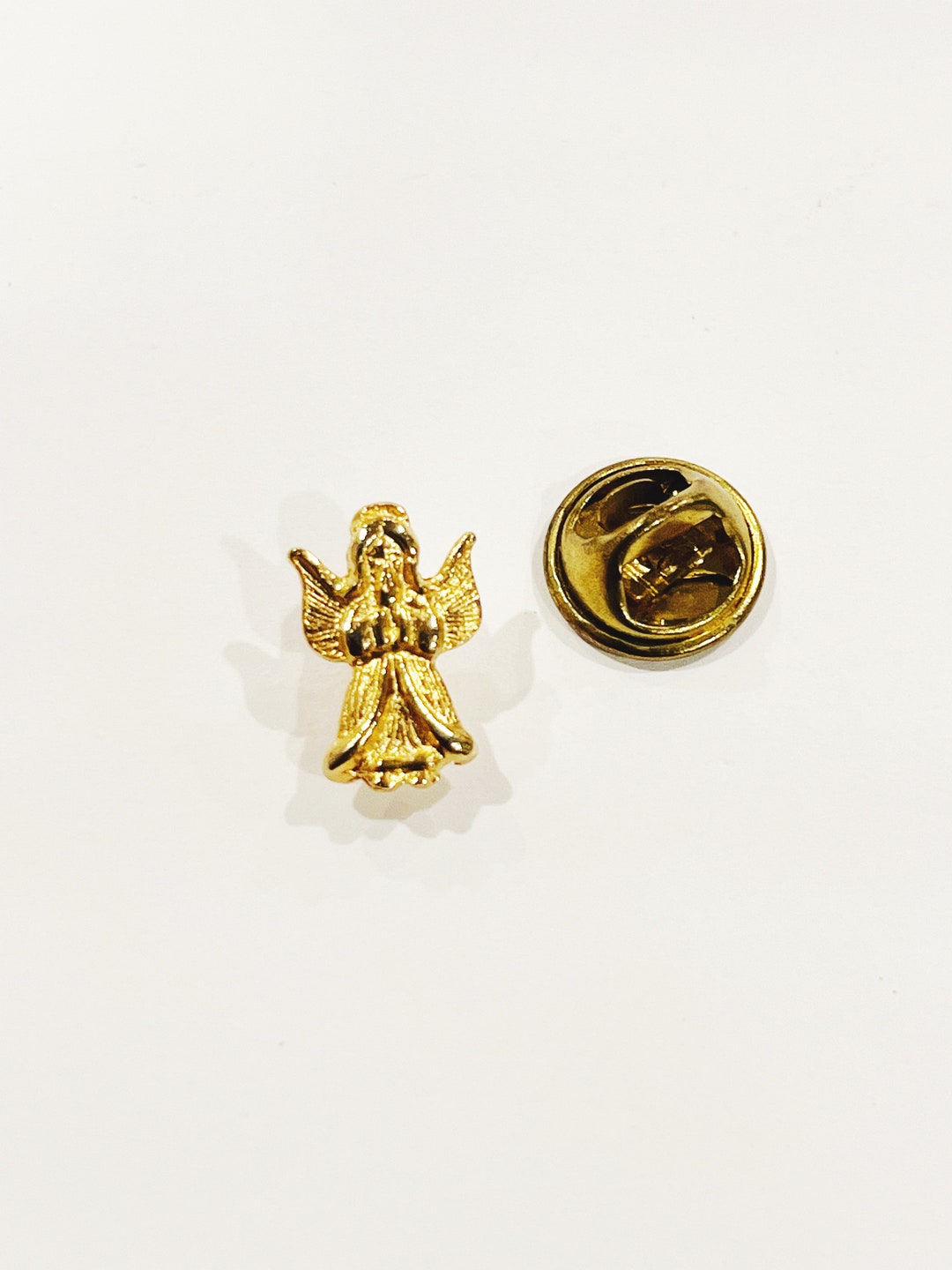 Gold Guardian Angel Pin: Cherub Lapel Brooch (0.5x0.3 Inches) - Etsy