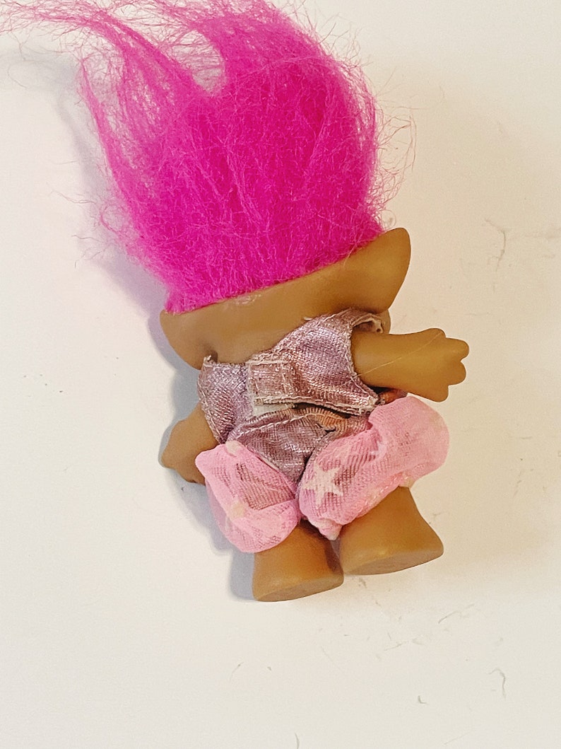 Vintage Neon Pink Hair Troll Doll Belly Dancing Troll Pink - Etsy