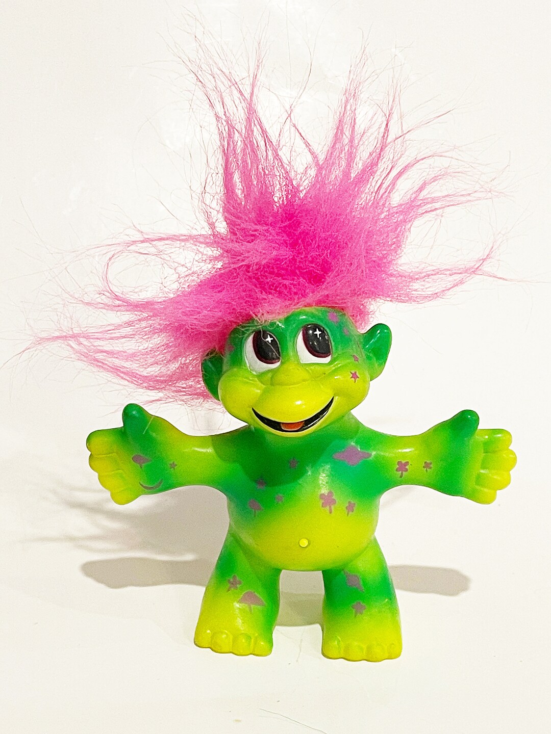 Vintage Land of the Trolls Trendmasters Inc Troll Doll Pink Hair 4 ...