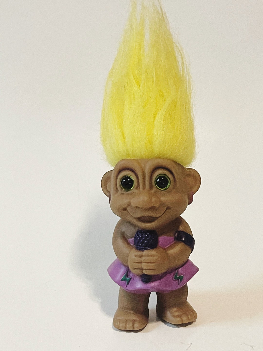 Vintage Singer Troll Superstar Troll Doll Yellow Hair Troll Doll ...