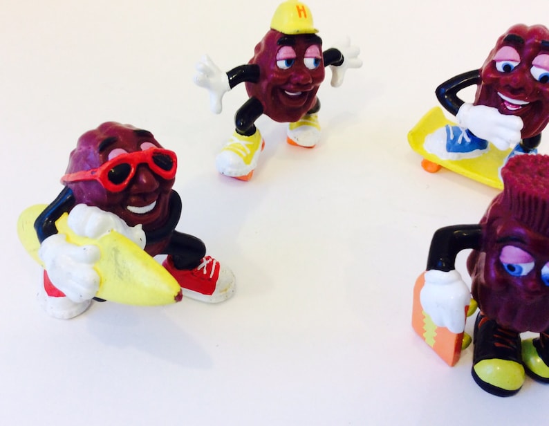 Vintage Mini California Raisins Toys Small Figurines 1980s Set - Etsy