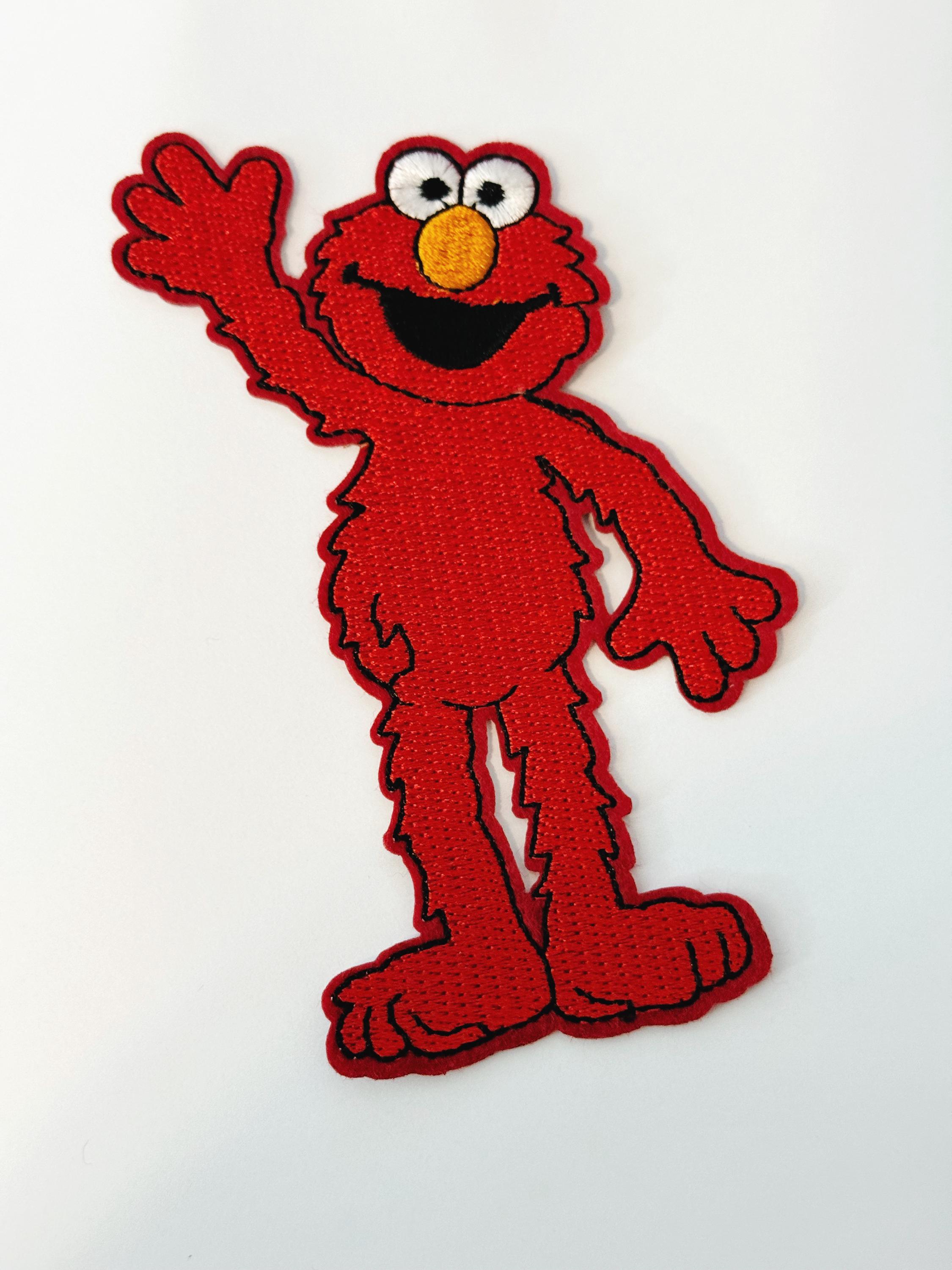 Elmo Patch Full Body Elmo Iron on Patch Red Cartoon Character ...