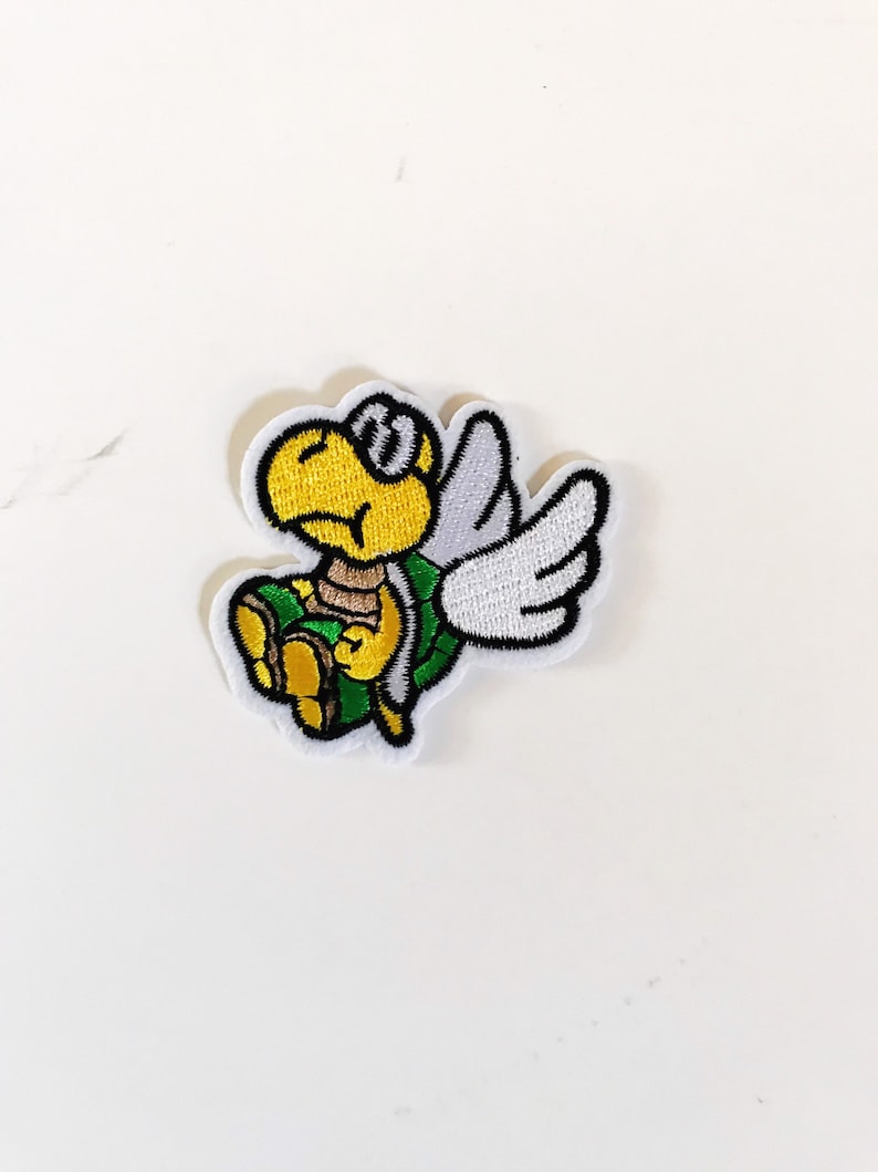 Flying Turtle Patch Turtle With Wings Patch Super Mario Koopa | Etsy
