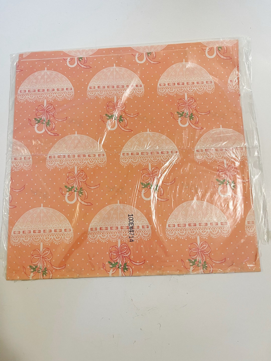 Vintage Hallmark Gift Wrap Bridal Shower Wrapping Paper Theme Retro ...