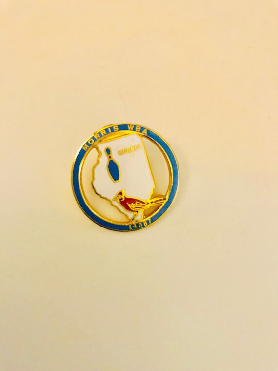 Morris Illinois WBA Bowling Cardinal Pin 14087 World … - Gem