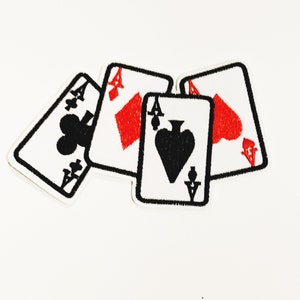 Playing Cards Patch DIY Ace Card Applique Backpack Patch Jeans Patch ...