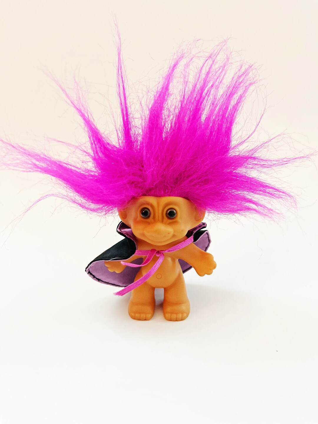 Vintage Purple Troll Zorro Troll Doll, Mask Man Cape Crusader Purple ...