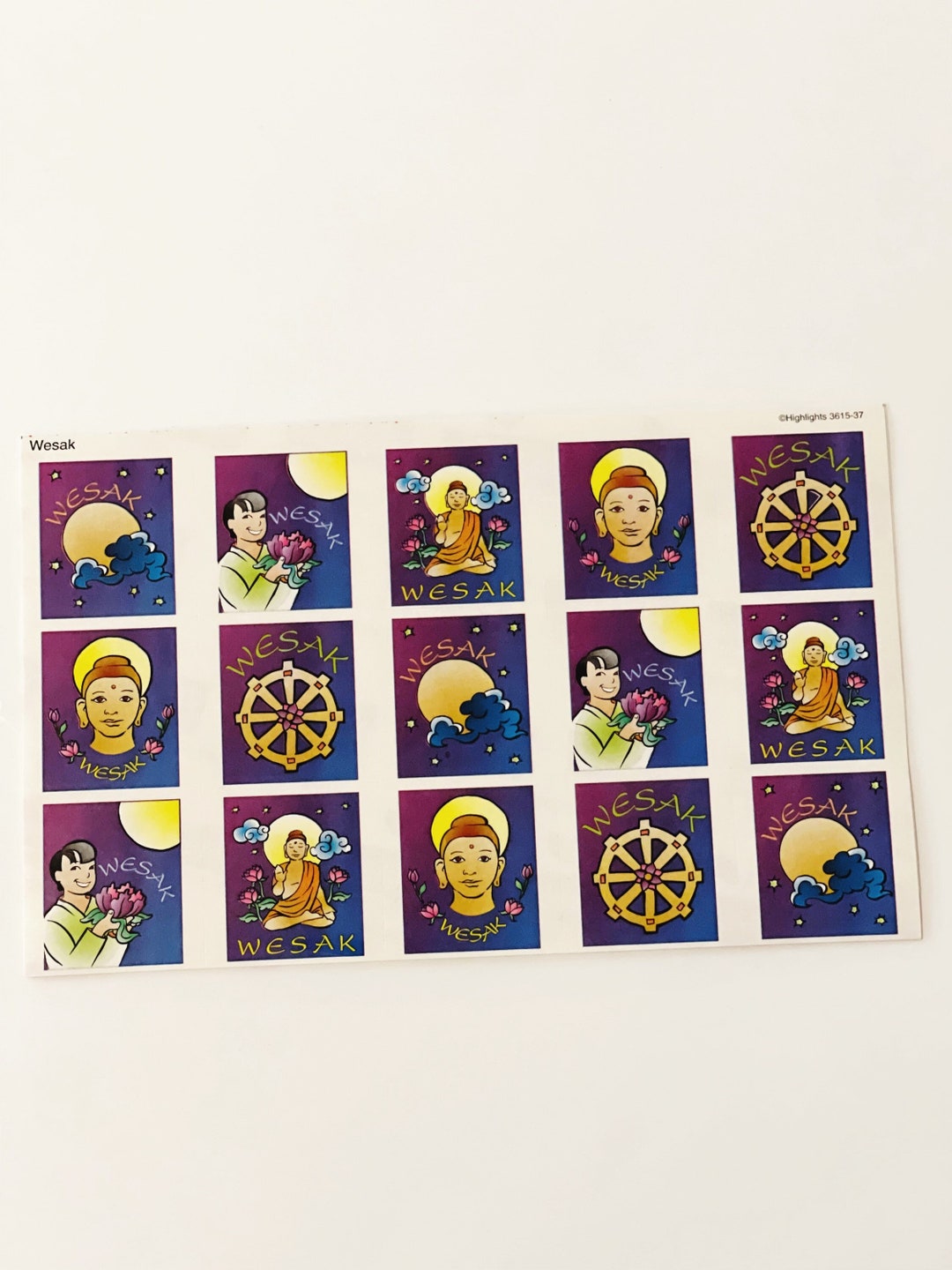 Vintage Wesak Stickers: Buddha's Birthday DIY Crafts (15 Count) - Etsy