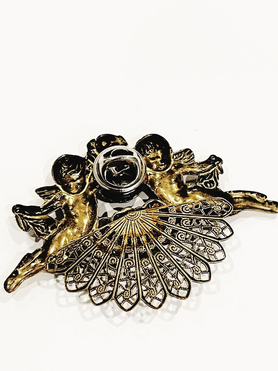 Vintage Angel Pin Small Lapel Pin - Gem