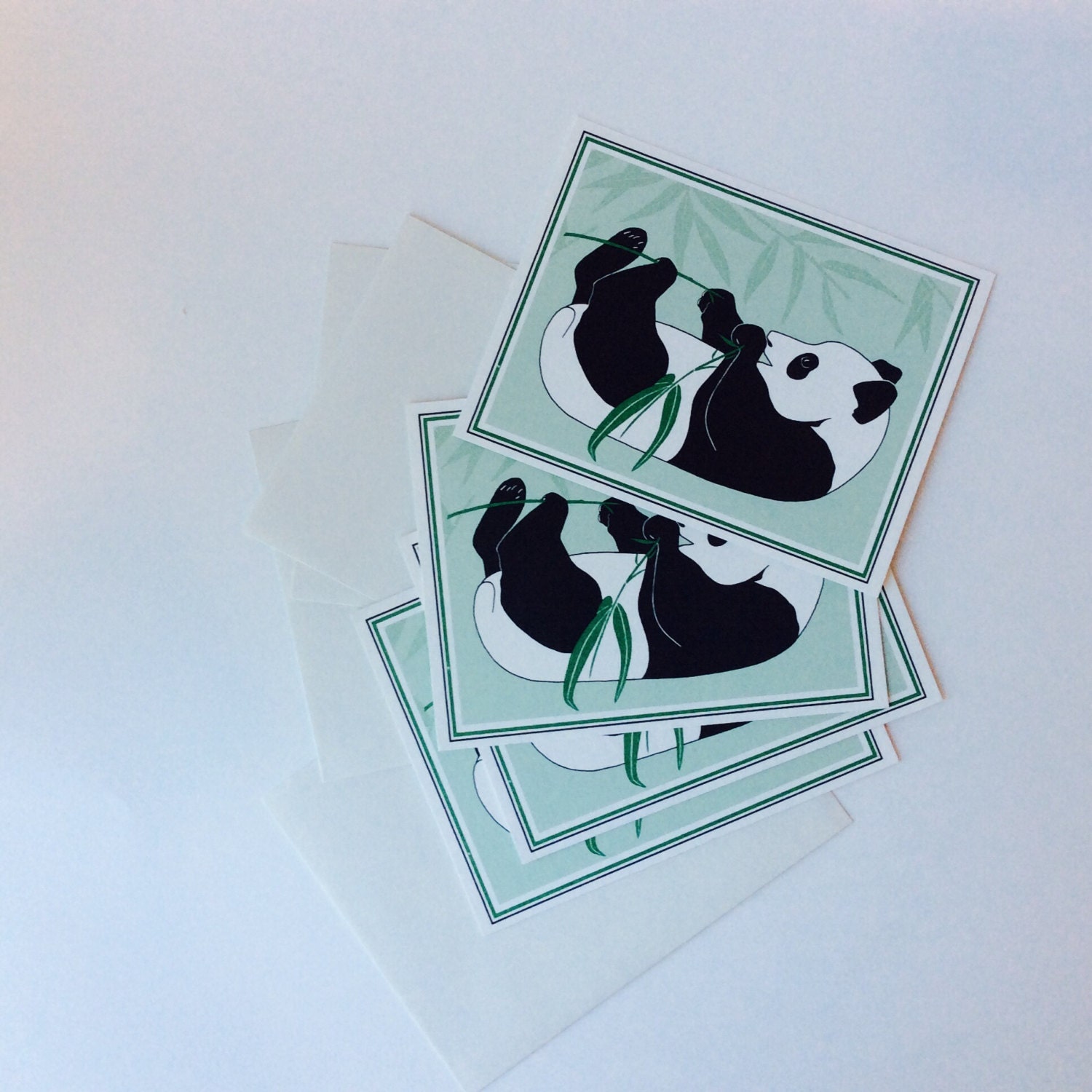 Panda Bear All Occasion Card Earth Notes Panda Note Cards Wild - Etsy
