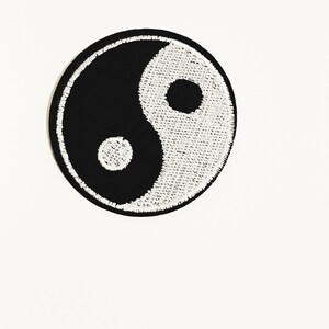 Holographic Yin Yang Patch DIY Applique Embroidered Backpack Patch ...