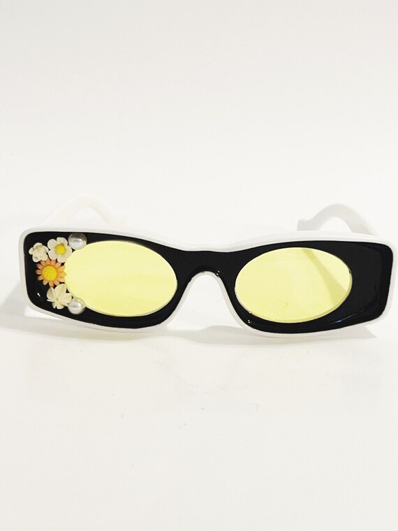 Retro Style Glasses Hand Embellished Sunglasses Hand … - Gem