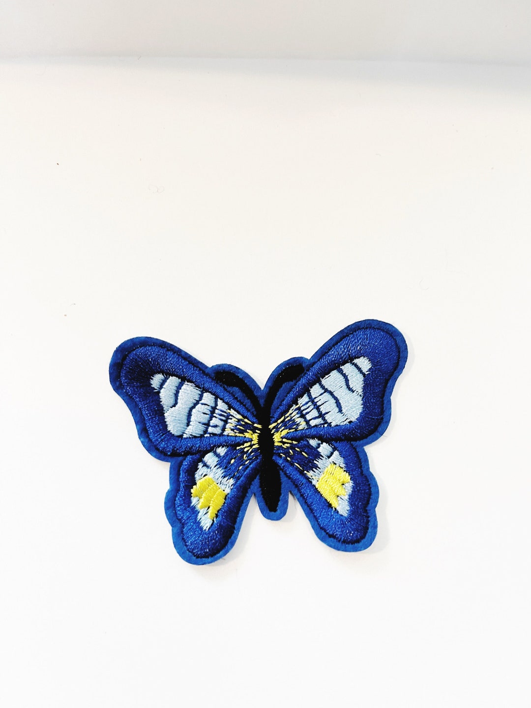 Blue Butterfly Patch: Iron-on Insect Applique (2x2 Inches) - Etsy