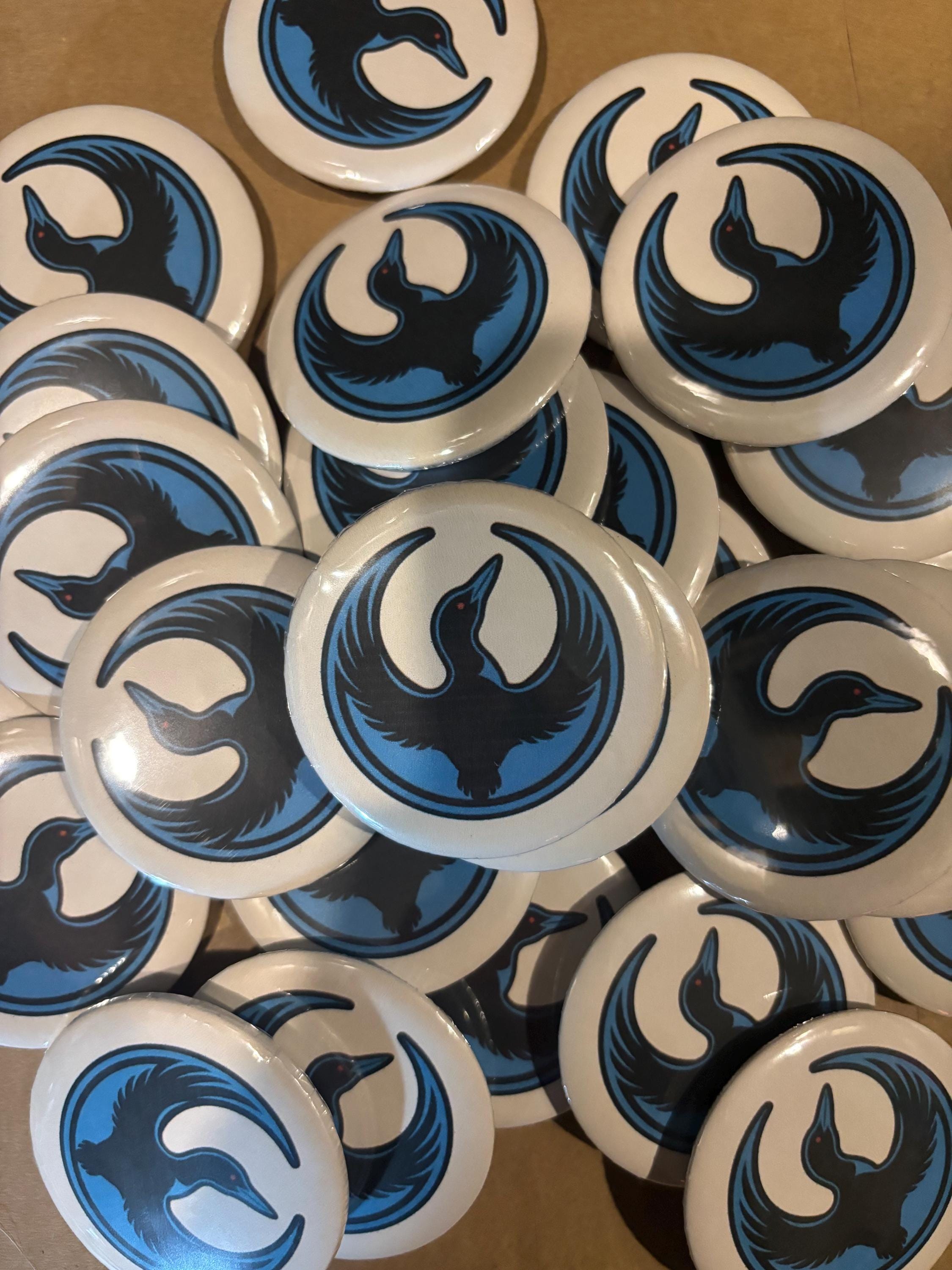 Minnesota Loon Button Pin 2.25in - Minnesota Rebel Resistance Alliance ...
