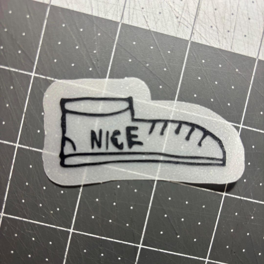 Shoenice Classic Shoe Sticker Decal - Waterproof/weatherproof - - Etsy
