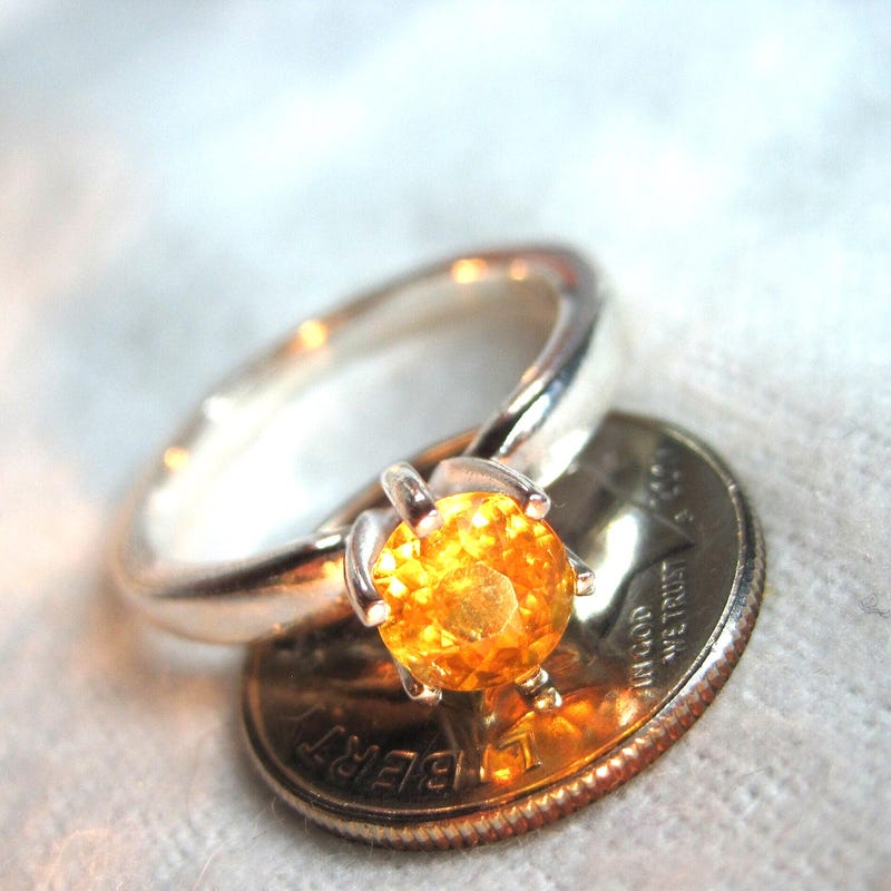 Sphene Sterling Ring - Etsy