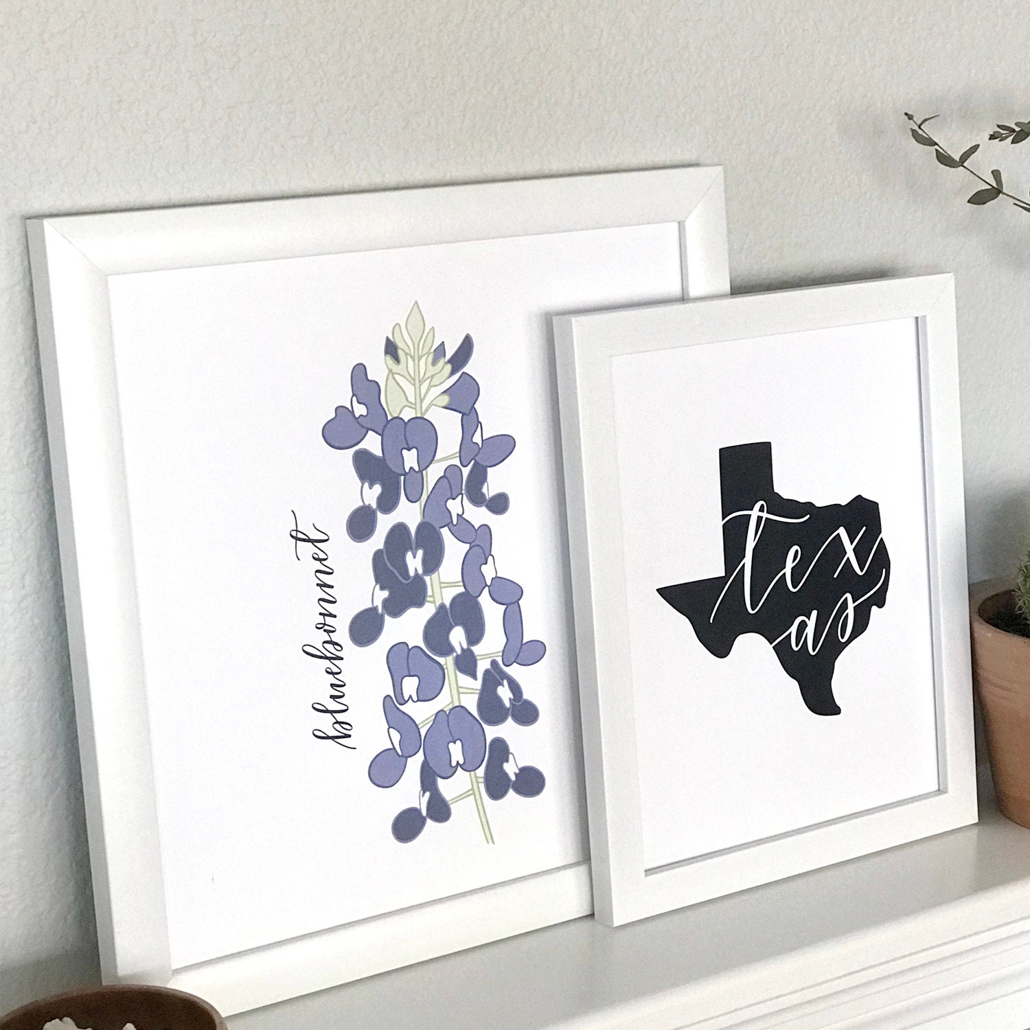 8x10 Texas Outline Art Print Hand Drawn Shape of Texas Art - Etsy