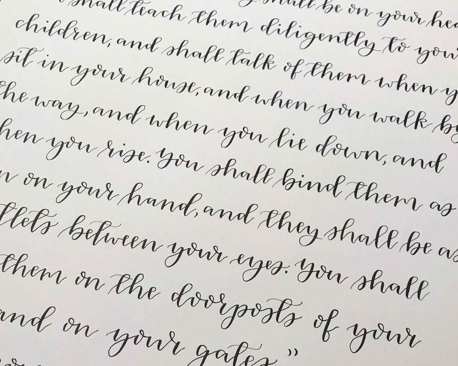 Custom Quote Calligraphy Print 9-18 Words Personalized Hand | Etsy