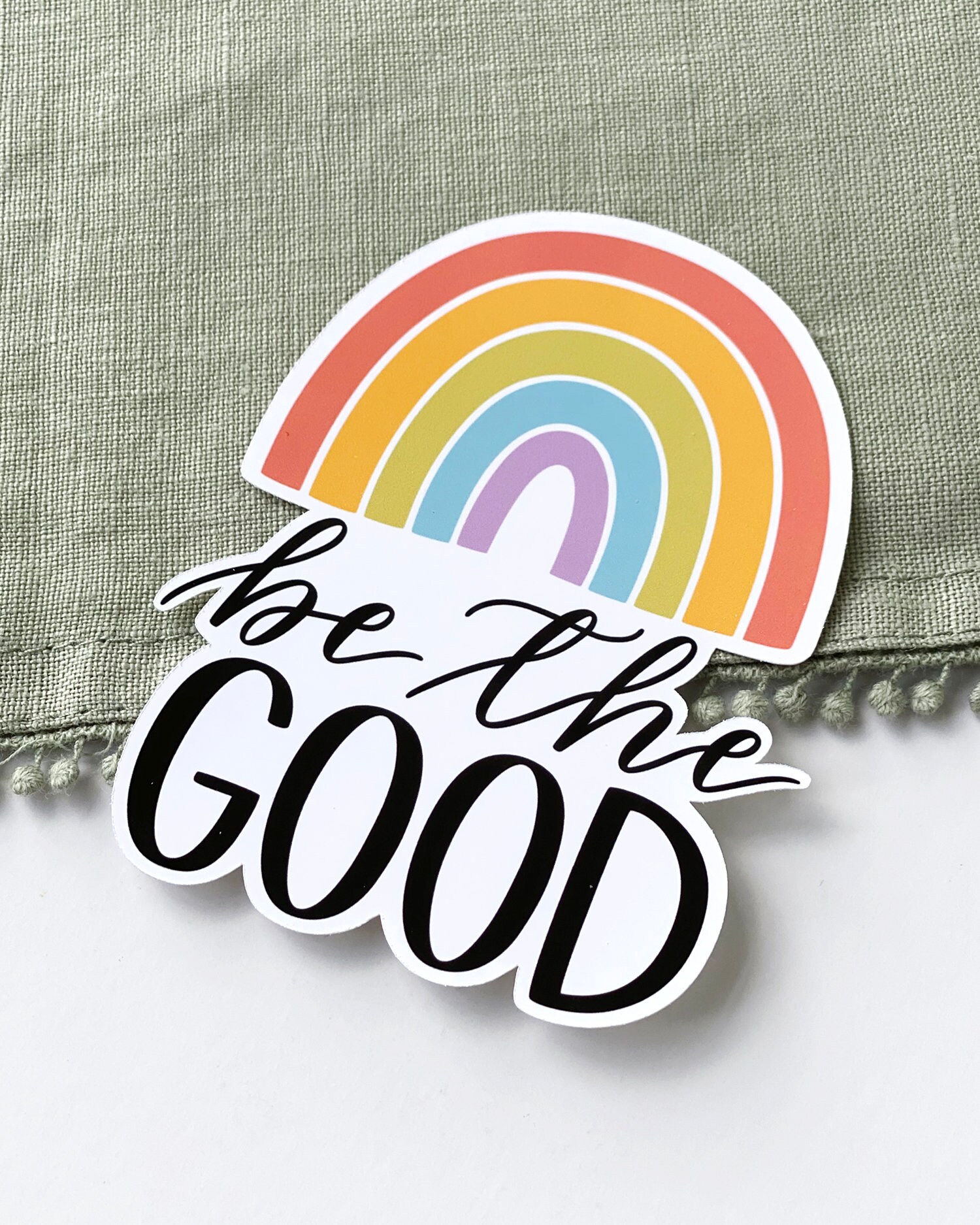 Be the Good Sticker Rainbow Sticker Bright Colorful - Etsy