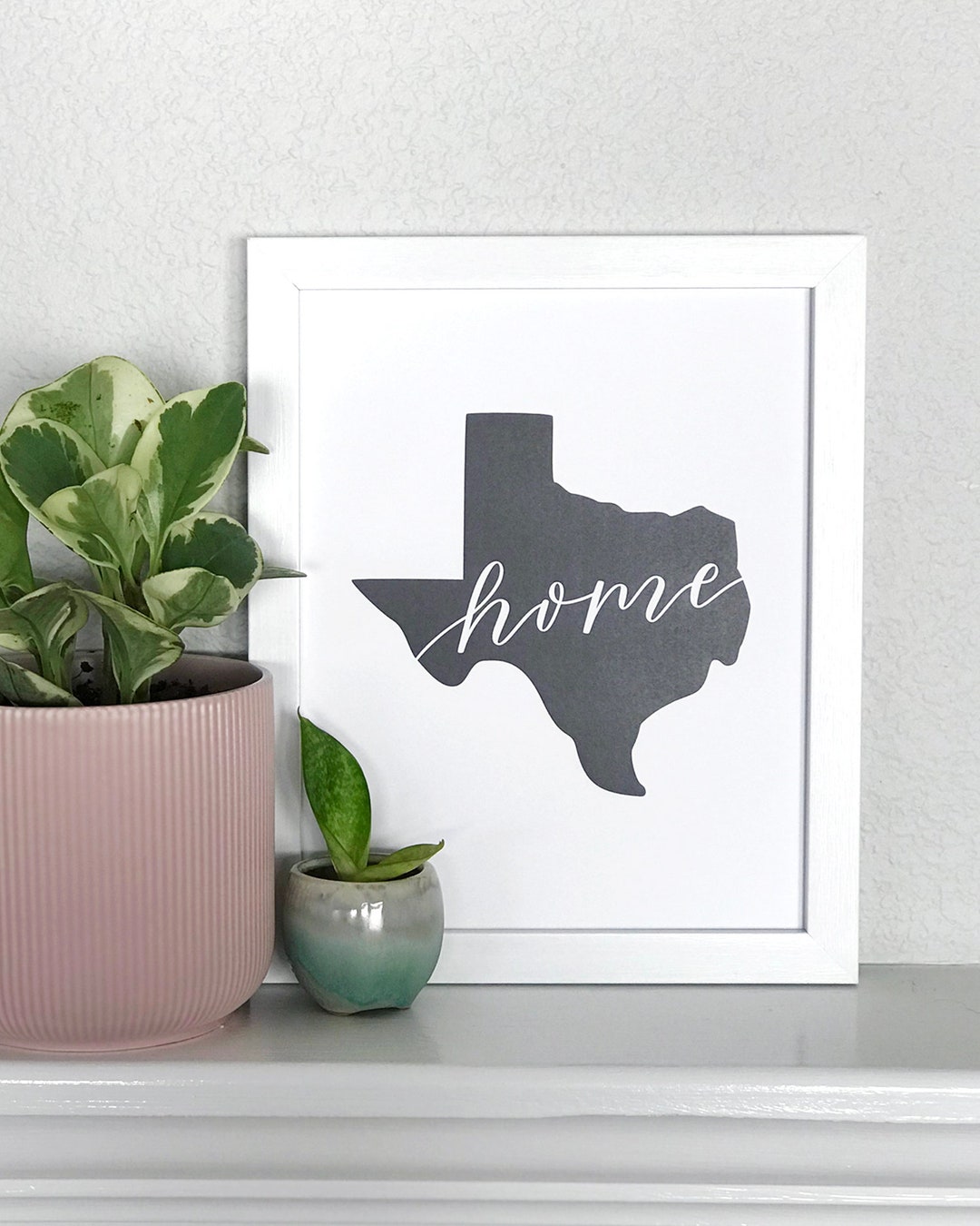 Shape of Texas Art Print, Modern Texas Map Art, Texas Gift, Texas State ...