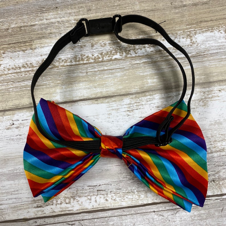 Rainbow Color Bowtie / Wedding Bowtie / Adults Bowtie/ Clip on Bowtie ...