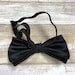 Adults Black Skinny Suspender Bowtie Matching Set / Wedding Shotoshoot ...