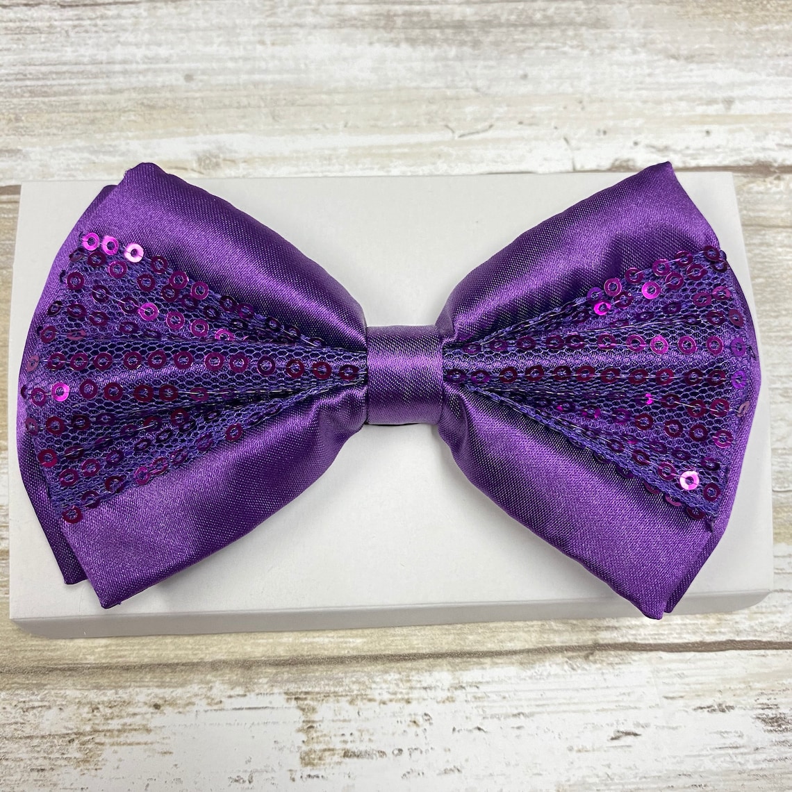 Purple Glitter Suspender Purple Sequin Bow-tie Matching Set / - Etsy