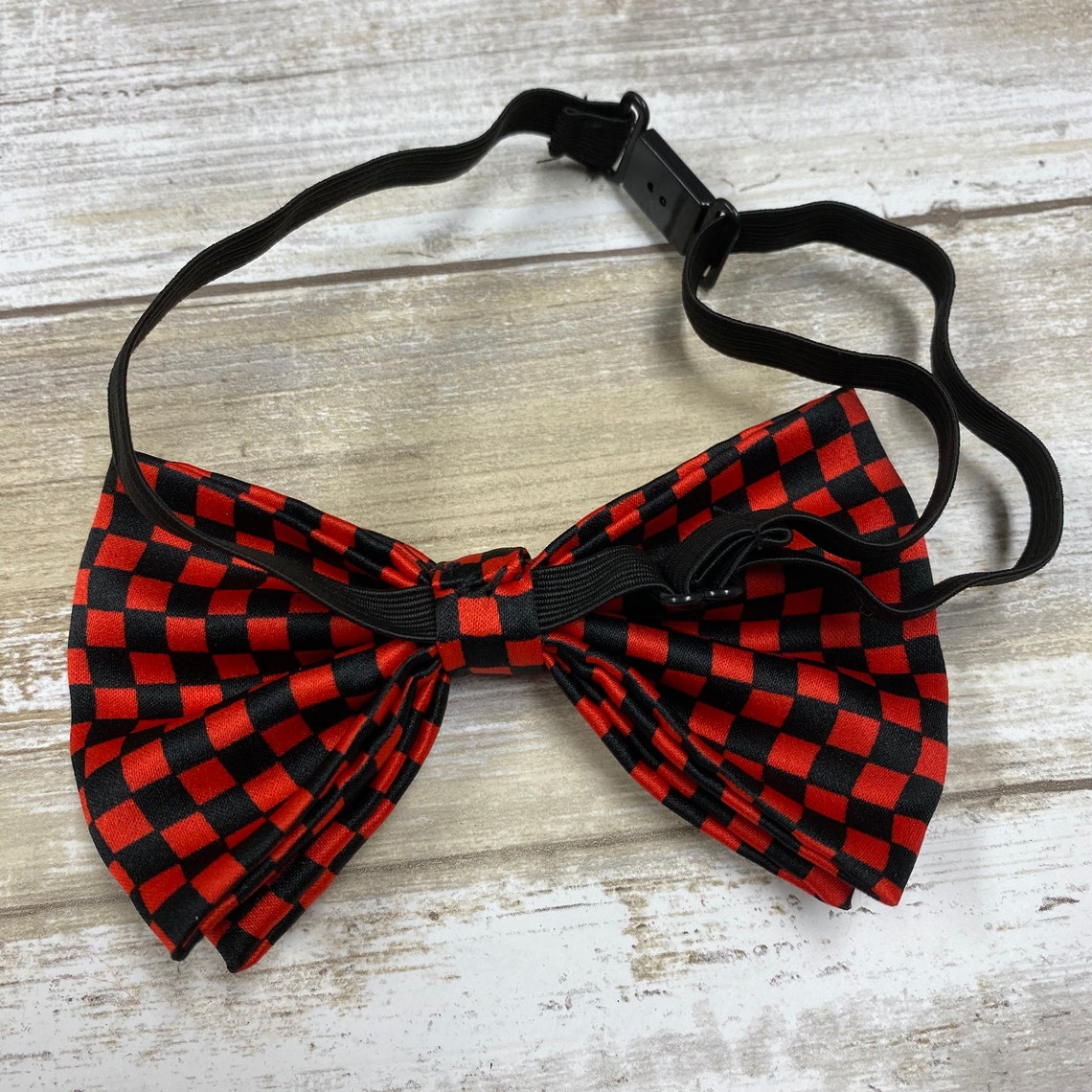 Black Red Checker Color Bowtie / Wedding Bowtie / Adults - Etsy