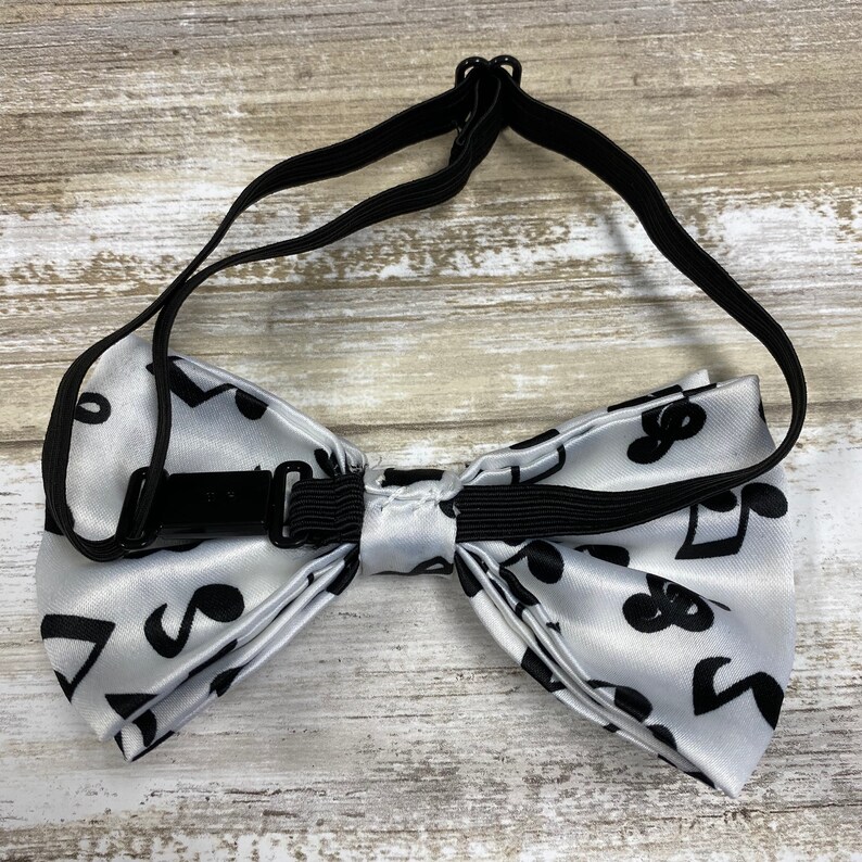 White Music Note Bow-tie / Wedding Bow-tie / Adults Bow-tie/ | Etsy