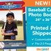 Printed and Shipped Baseball Card Theme Photo Booth. Coroplast Photo ...