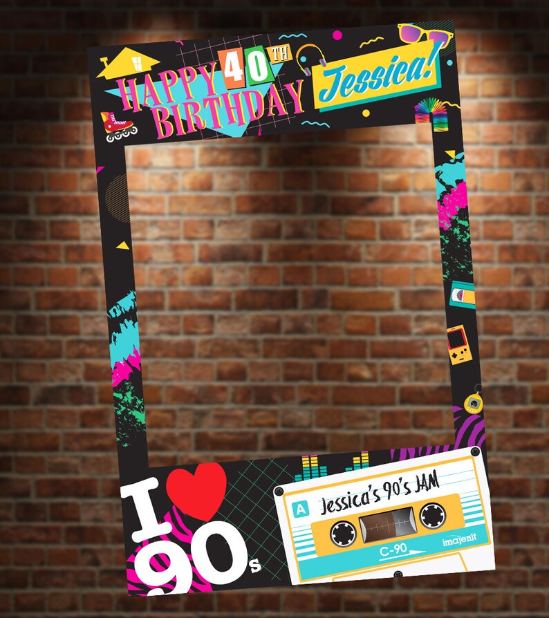 Printed and Shipped 90's Theme Photo Booth. Coroplast - Etsy Australia