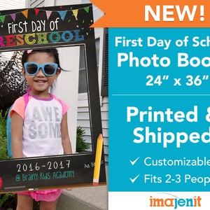 Printed and Shipped First Day of School Theme Photo Booth. Coroplast ...