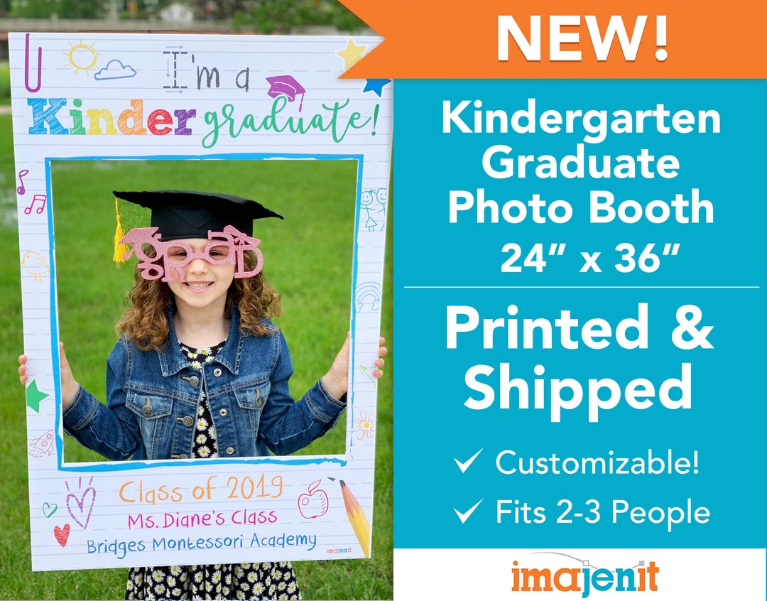 Printed and Shipped Kindergarten and Preschool Graduation Theme Photo ...