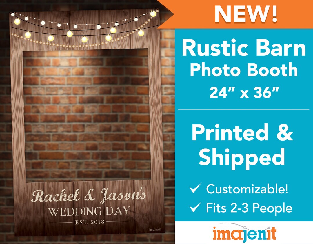 Printed and Shipped Rustic Barn Photo Booth. - Etsy