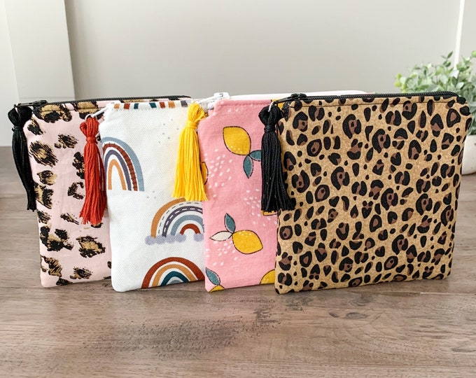 Small Zipper Pouch, Essentials Bag, Grab and Go Bag, Toiletry Bag With ...