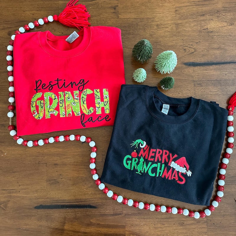 Grinch Applique - Etsy