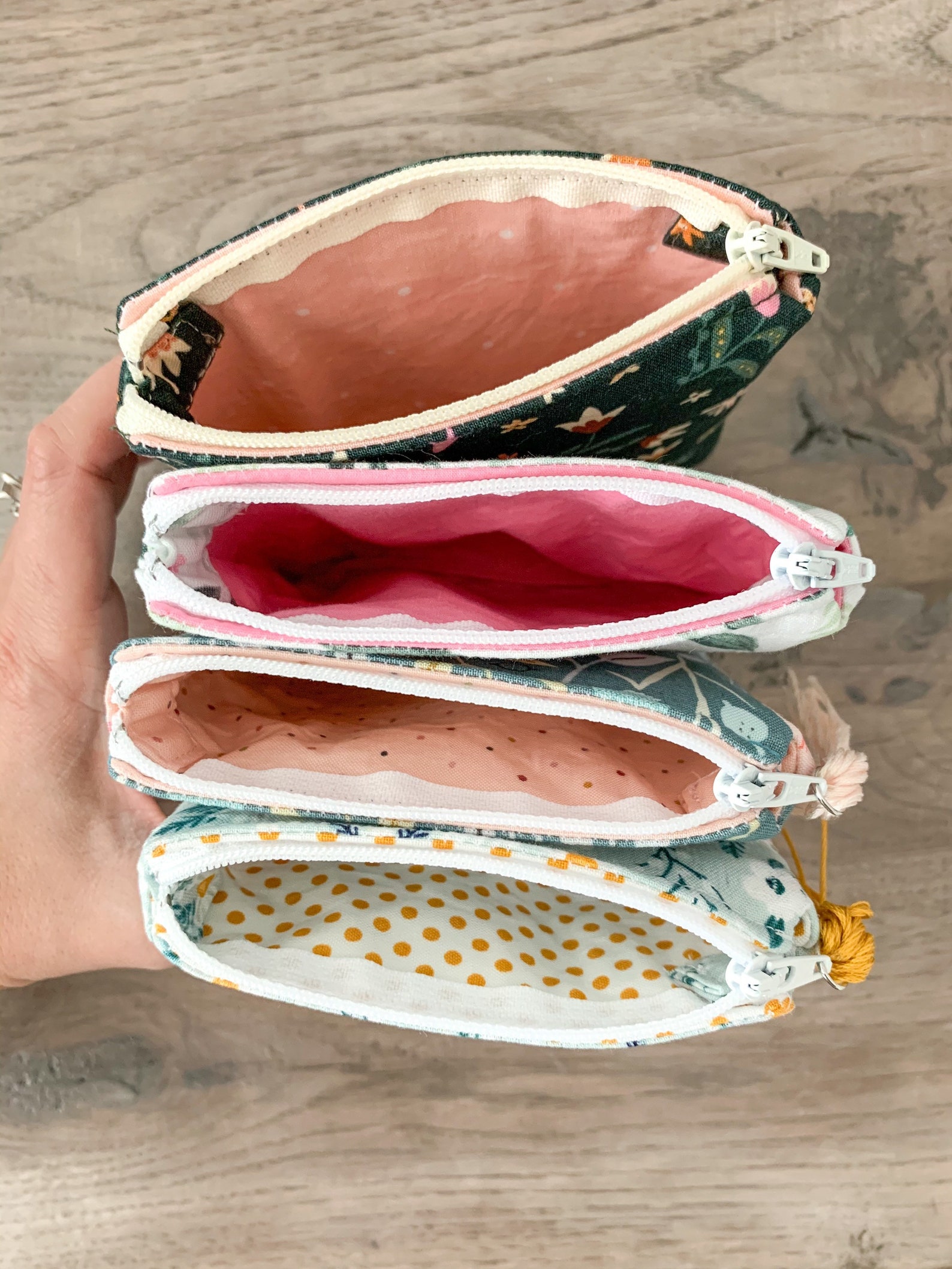 Small Zipper Pouch Essentials Bag Grab and Go Bag Toiletry - Etsy