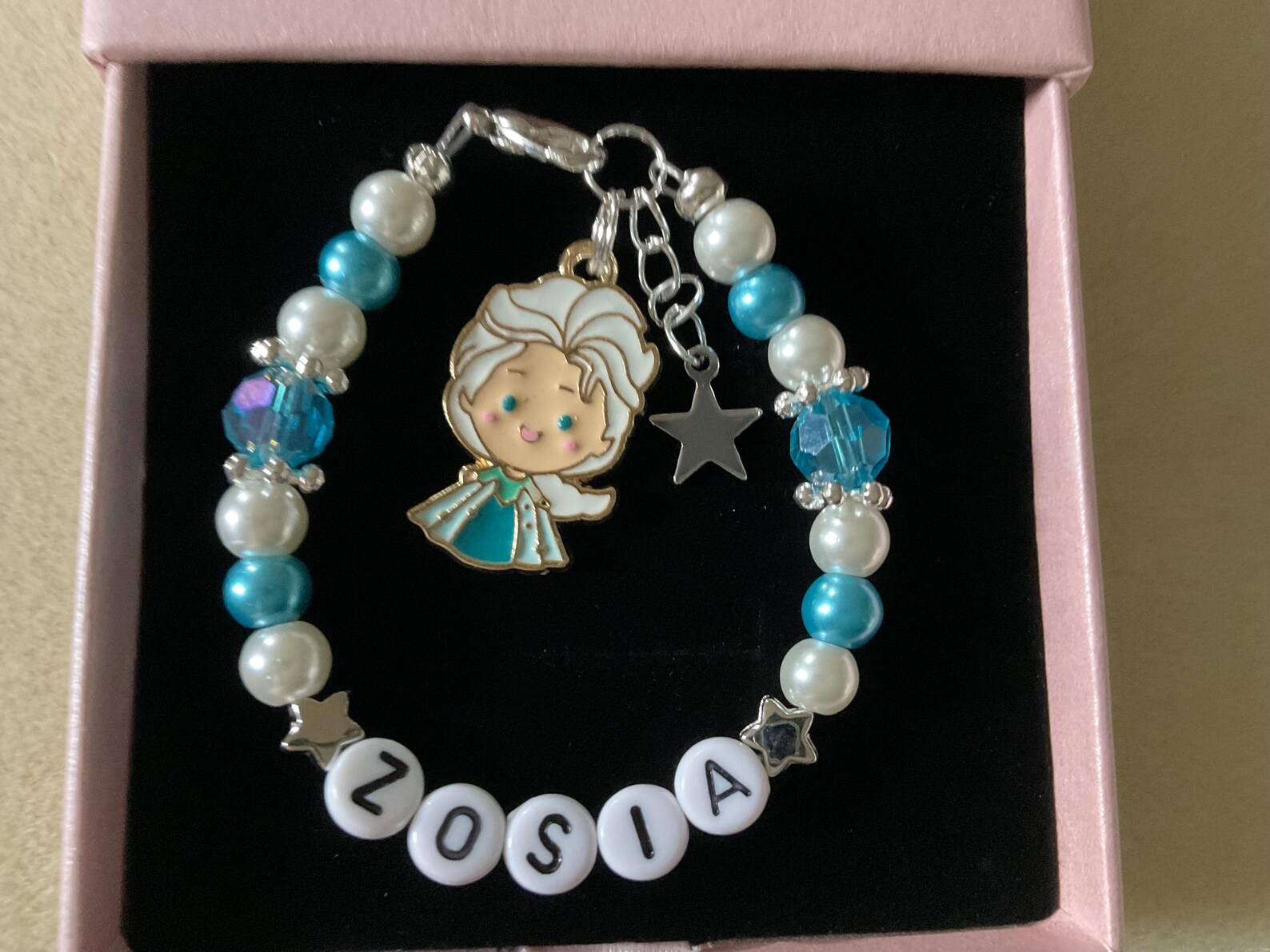 Personalised Bracelet Elsa Anna Olaf Frozen Inspired, Gift Boxed - Etsy UK