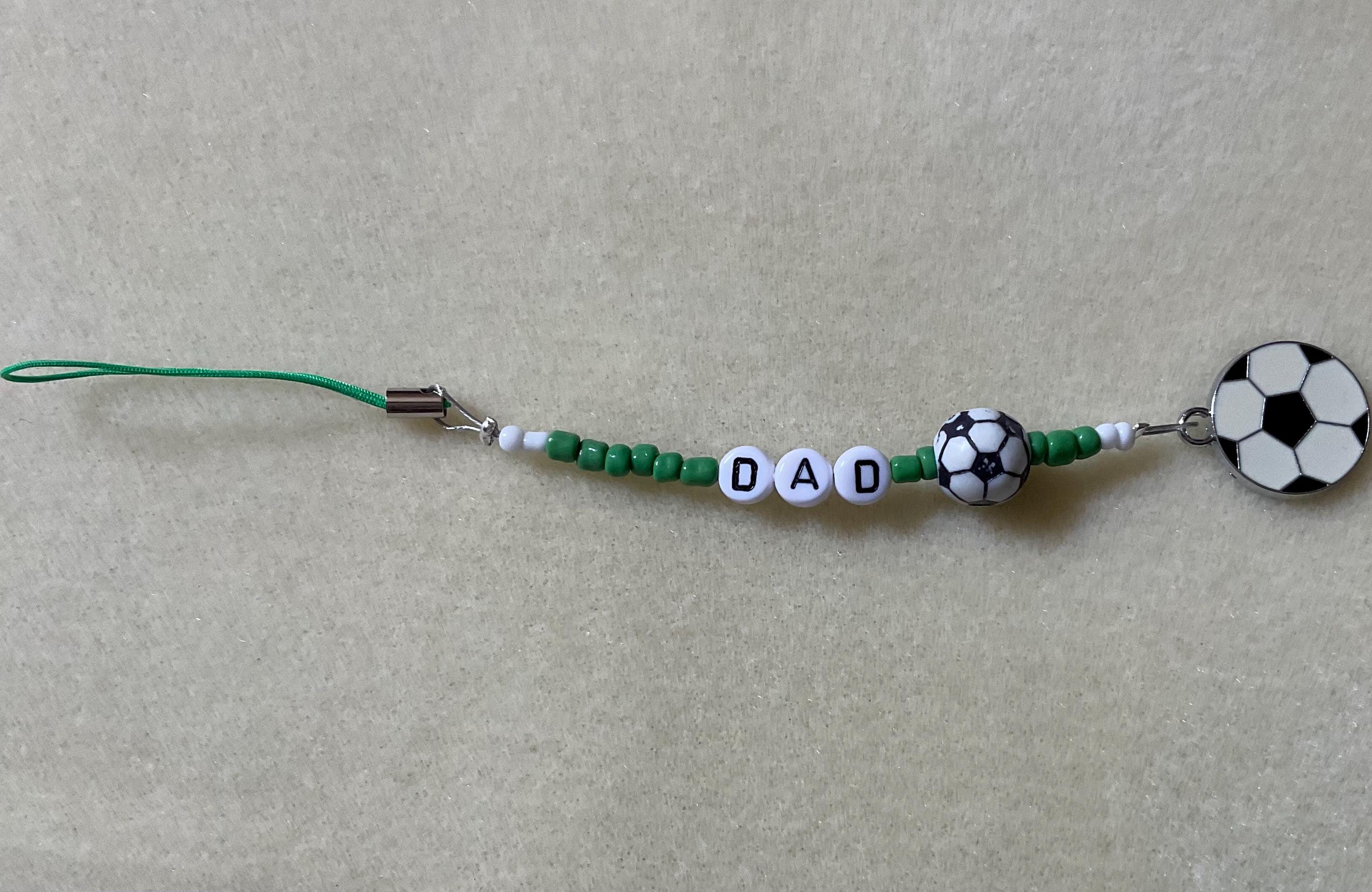 Personalised Phone Charm Football Red Black Blue Green - Etsy