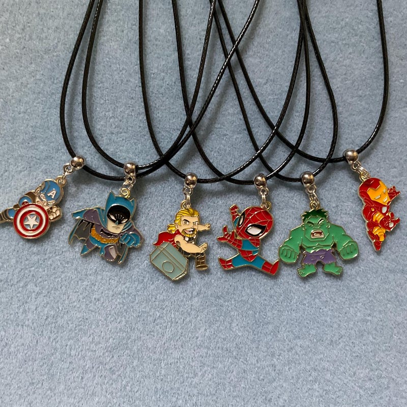 Superhero Necklace - Etsy