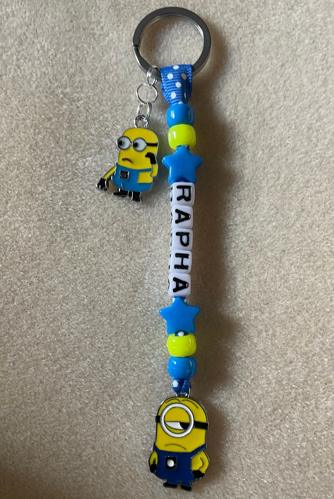 Minions Personalised Keyring Bagtag - Etsy