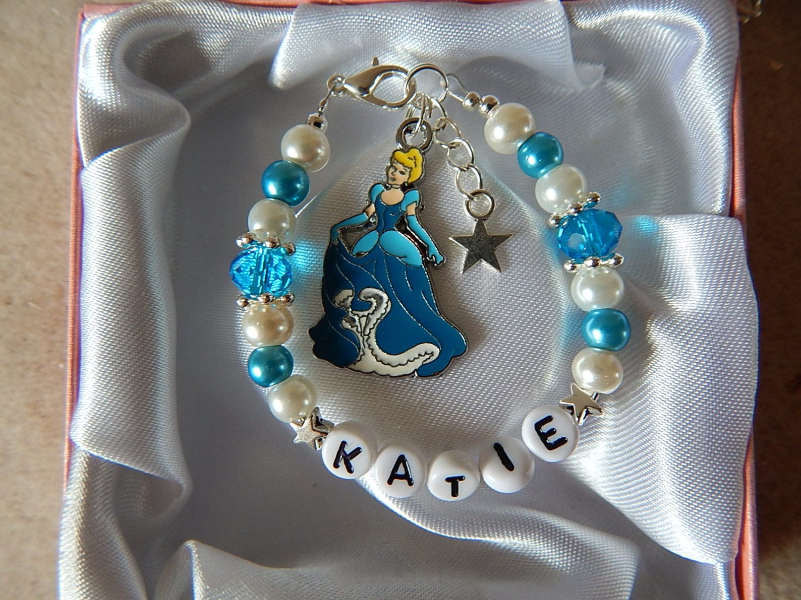 Personalised Bracelet Disney Princess Gift Boxed - Etsy
