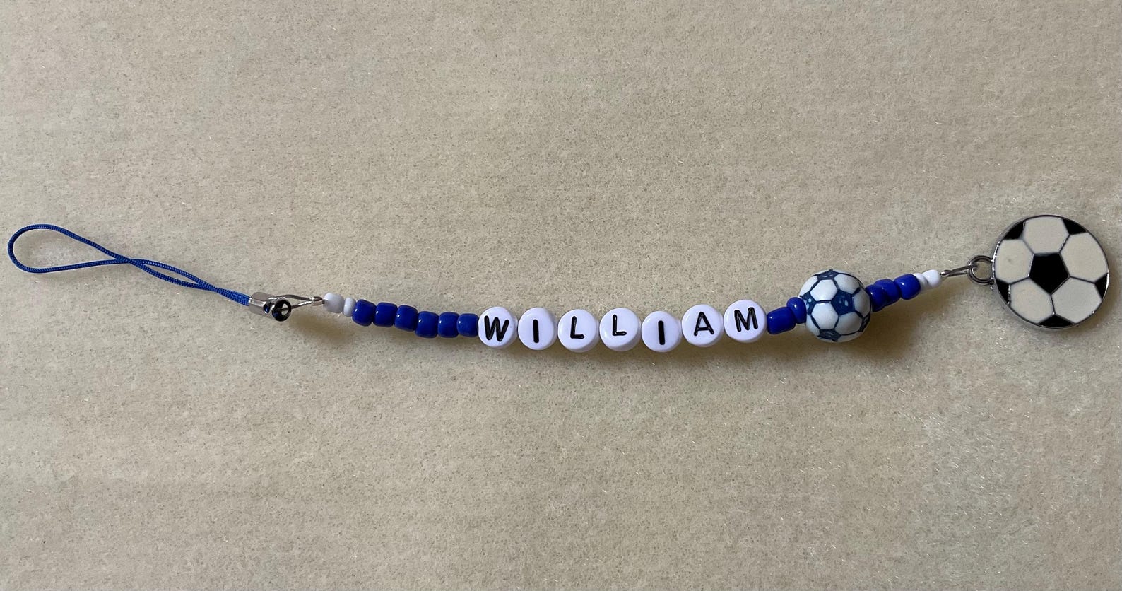 Personalised Phone Charm Football Red Black Blue Green - Etsy