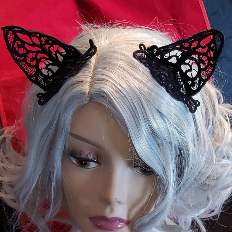 Lace Cat Ears - Etsy
