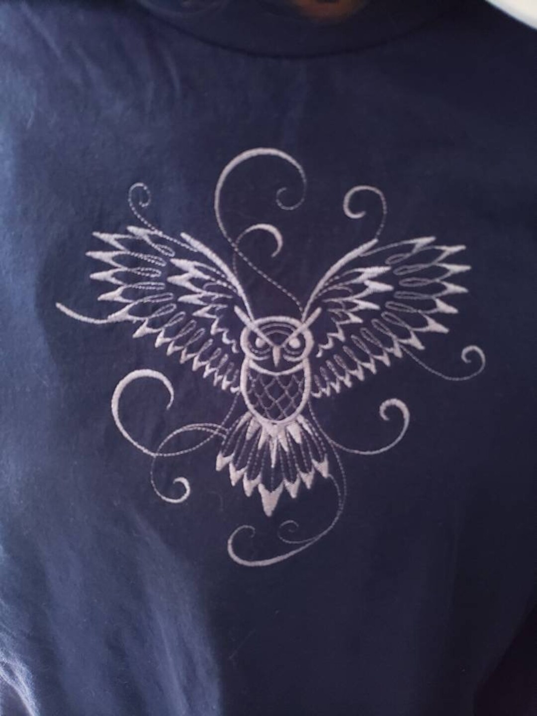 Owl Tee or Sweatshirt Choice Color Option Flying Owl Tattoo Ink Style ...